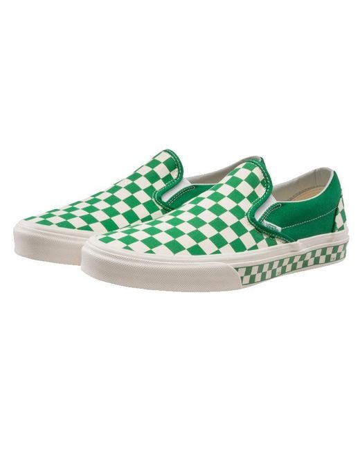 Vans Classic Slip-On 'Nextor Checkerboard in Green for Men | Lyst