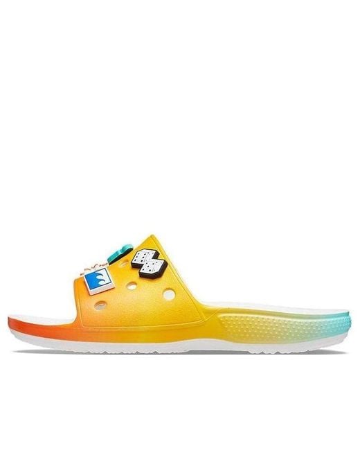 Crocs™ Free & Easy X Classic Slide 'Sunset' in Yellow for Men | Lyst UK