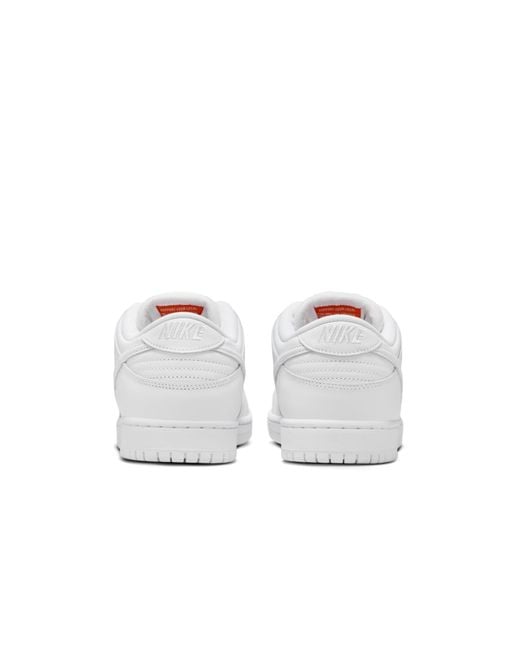 Nike Sb Dunk Low Pro 'Triple' in White for Men | Lyst
