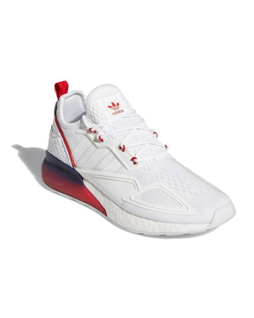 adidas Zx 2K Boost 'Gradient Fade Sole in White for Men | Lyst