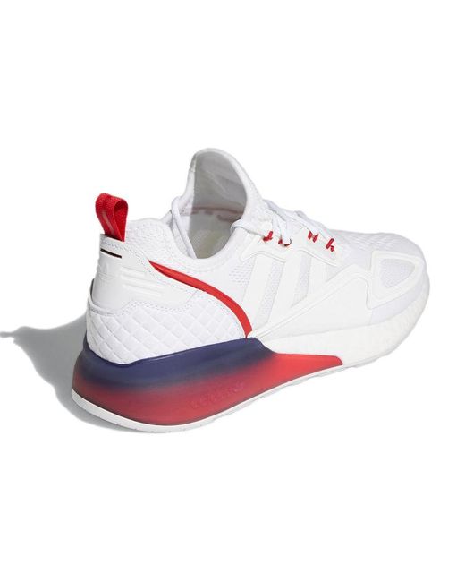 adidas Zx 2K Boost 'Gradient Fade Sole in White for Men | Lyst