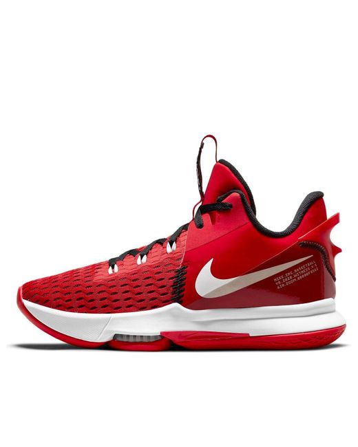 Nike Lebron Witness 5 'University' in Red for Men | Lyst