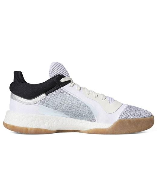 adidas Marquee Boost Low Gum' in White for Men | Lyst
