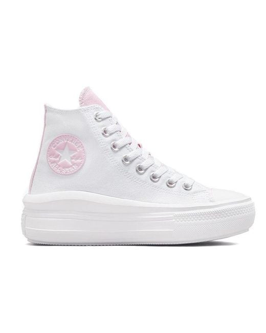Converse (Wmns) Chuck Taylor All Star Move High 'Hybrid Floral in White ...