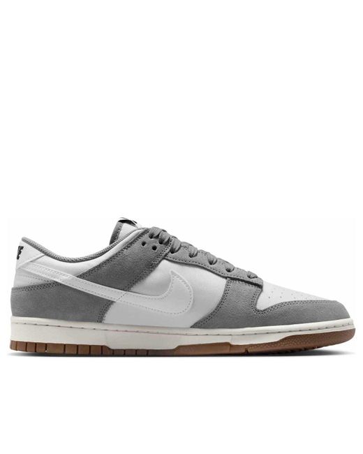 Nike Dunk Low Suede' in White for Men | Lyst