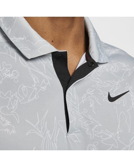 Nike Tiger Woods Dri-Fit Adv Contour Print Polo Shirt '' in Blue for ...