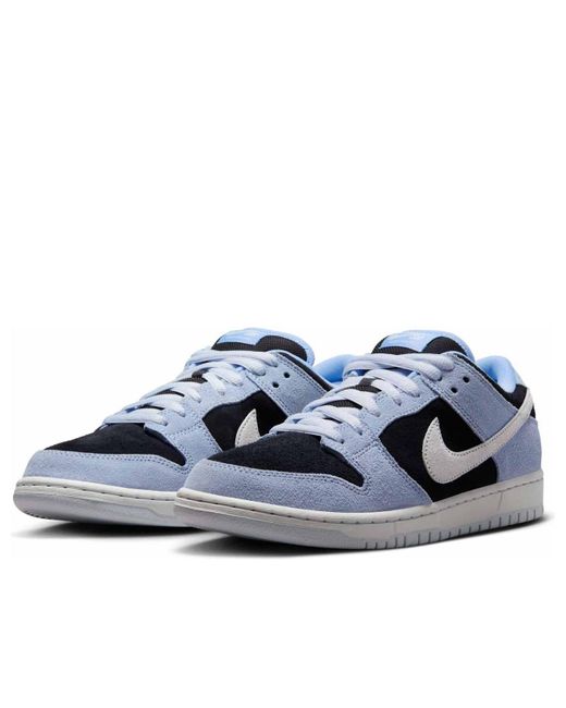 Nike Sb Dunk Low 'Aluminum' in Blue for Men | Lyst