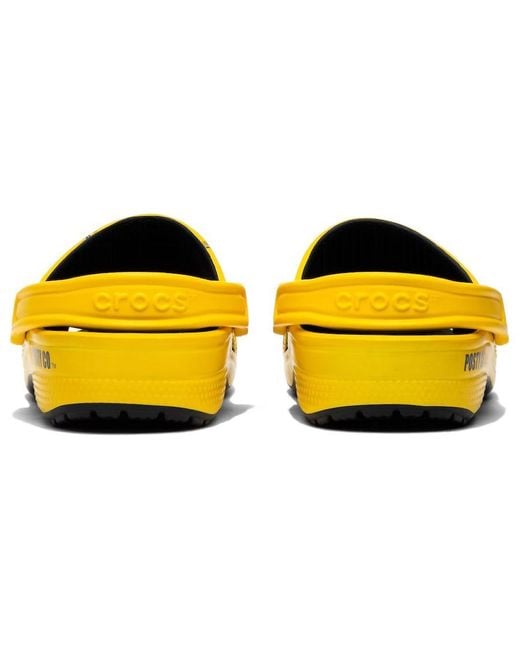 Crocs™ X Post Malone Classic Clogs 'Barbed Wire' in Yellow for Men | Lyst