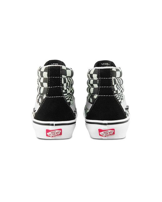 Vans Sk8-Hi Chessboard in Black for Men | Lyst