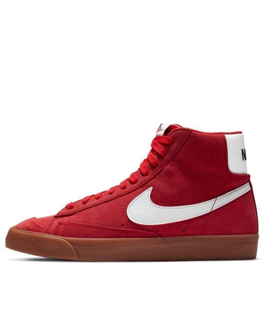 Nike Blazer Mid 77 Gum' in Red for Men | Lyst