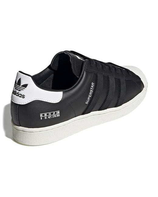 adidas Superstar 'Size Tag in Black for Men | Lyst UK