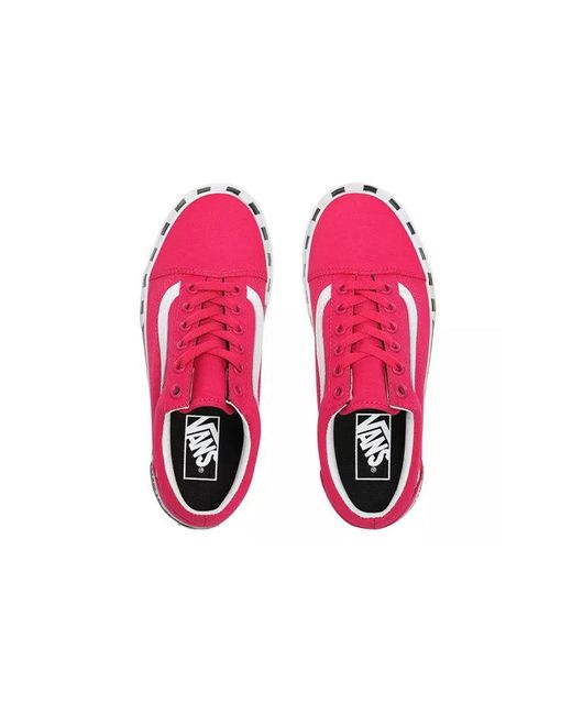 Vans Old Skool Stacked 'Logo Stack in Pink for Men | Lyst