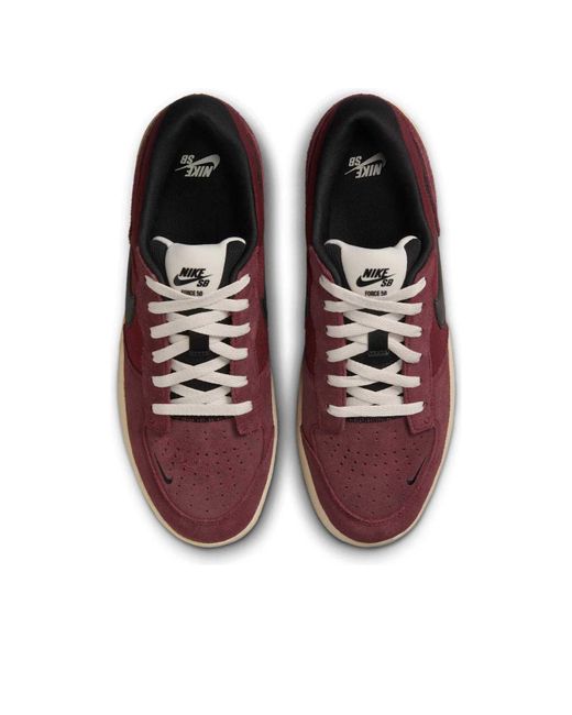 Nike Sb Force 58 'Dark Team' in Red for Men | Lyst