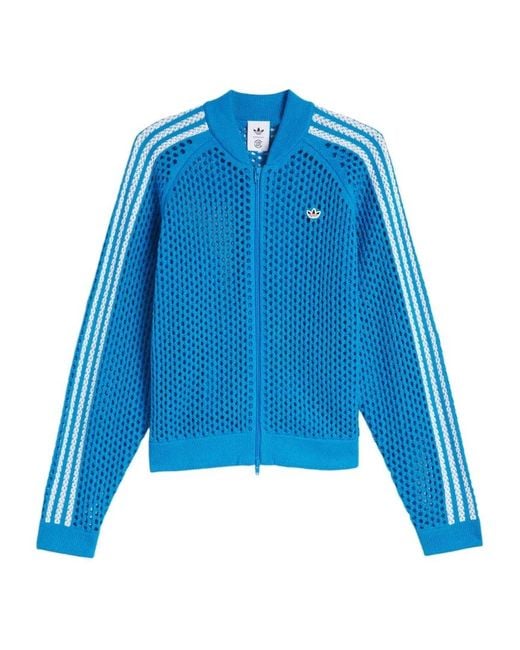 adidas X Clot Fw24 Crochet Track Jacket Asia Sizing 'Bright' in Blue ...