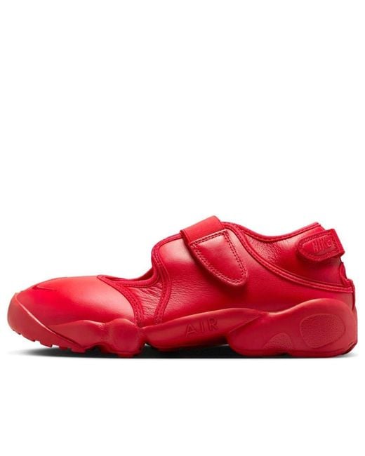 Nike Air Rift Breathe Shoes in Red | Lyst