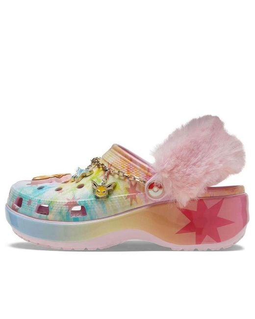 Crocs™ (Wmns) X Pokemon Classic Platform Clog 'Eevee' in Pink | Lyst