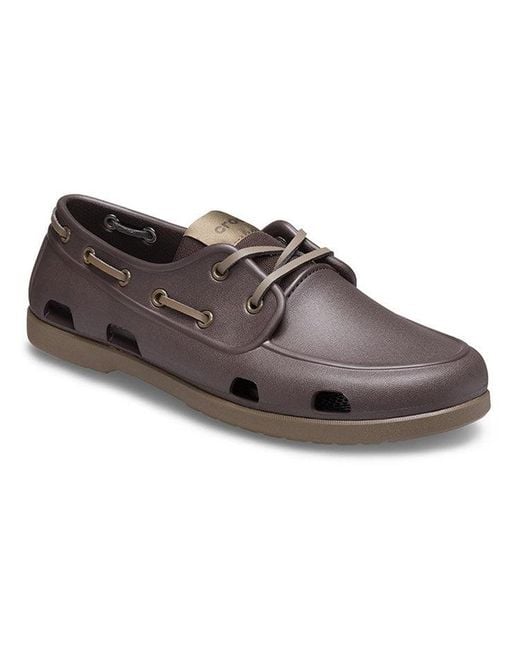 Crocs™ Minimalistic Cozy Low Top Flats Loafers in Brown for Men | Lyst