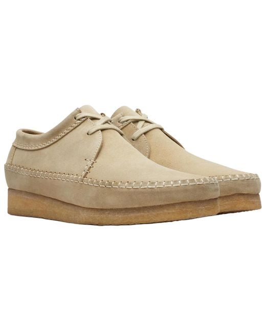 Clarks Weaver Suede 'Maple' in Natural for Men | Lyst