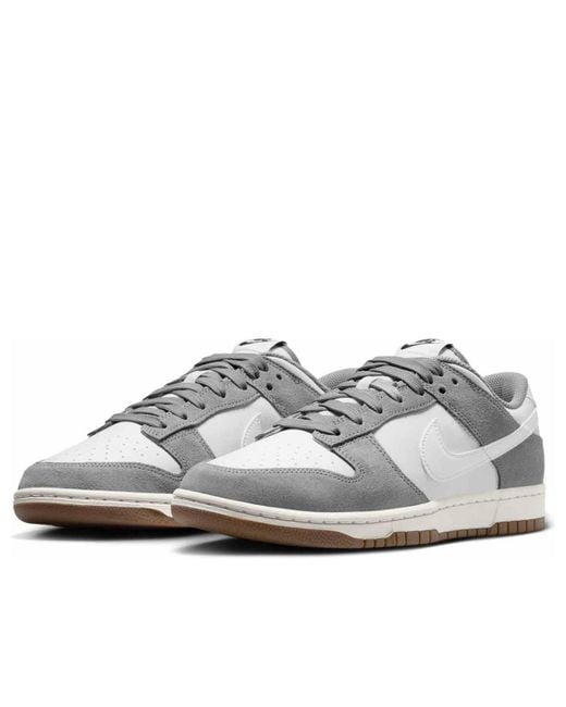 Nike Dunk Low Suede' in White for Men | Lyst