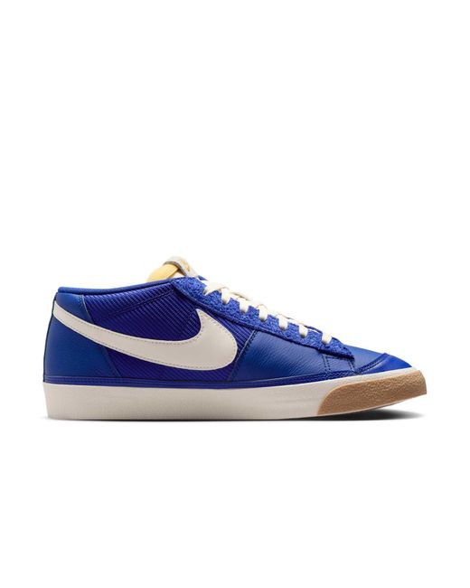Nike Blazer Low Pro Club 'Deep Royal Gum Light Metallic Pale Ivory' in ...