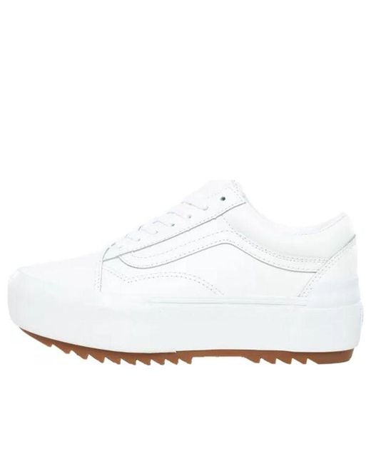 Vans Old Skool Stacked 'True' in White for Men | Lyst
