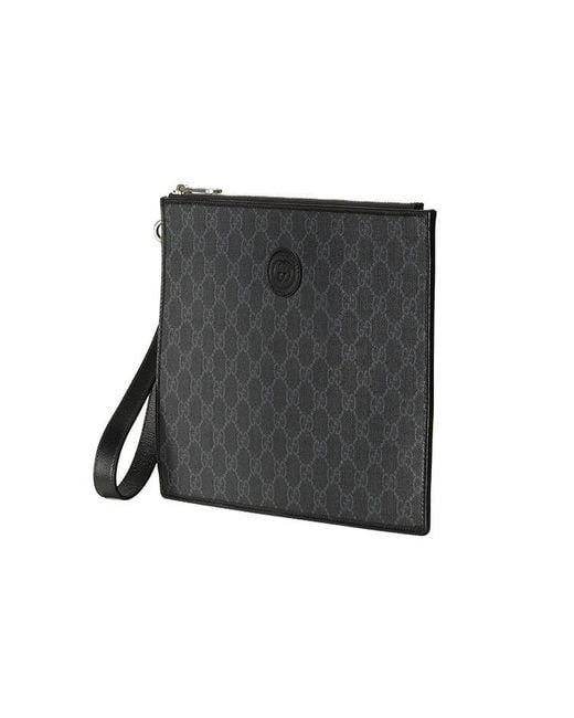 Gucci Pouch With Interlocking G in Black for Men | Lyst