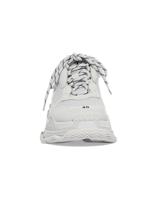 Balenciaga Triple S 'Faux Fur in White for Men | Lyst