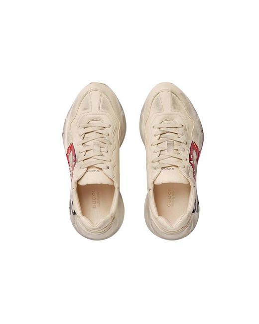 Gucci Rython Sneakers in Red | Lyst