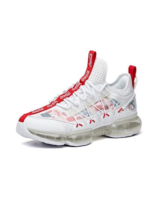 Anta X Coca Cola Running Series Sneakers in White for Men | Lyst