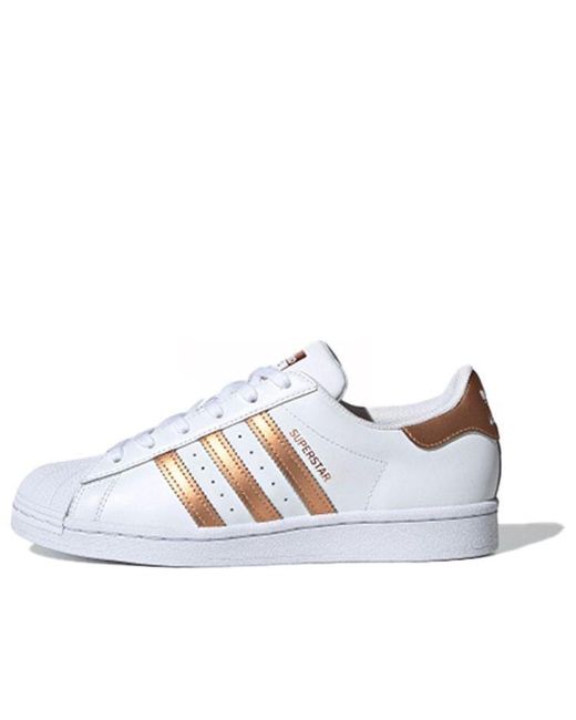 adidas (Wmns) Superstar Copper Metallic' in White | Lyst UK