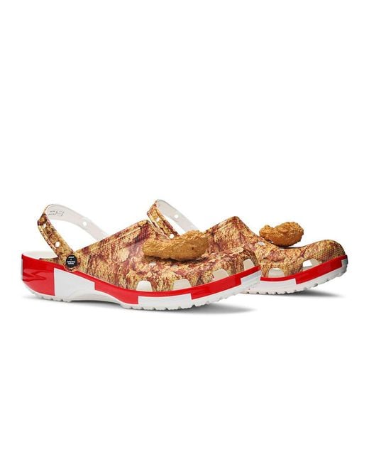 Crocs™ Kfc X Classic Clog 'Fried Chicken Print' in Red for Men | Lyst