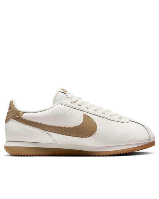 Nike Cortez Leather 'Sail Gum Parachute' in White for Men | Lyst