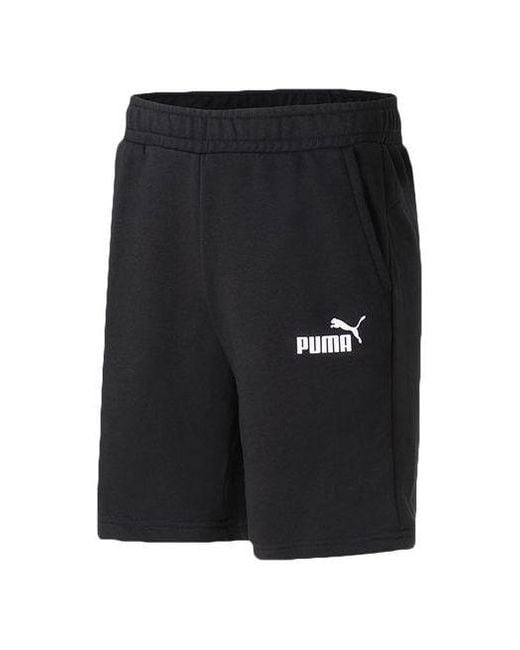 PUMA Essential Logo Shorts in Black for Men | Lyst