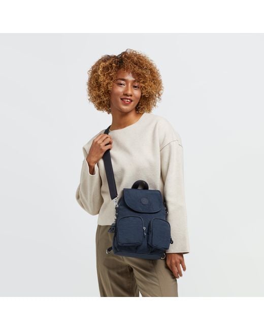 Kipling Backpack Firefly Up Blue Bleu 2 Small | Lyst UK