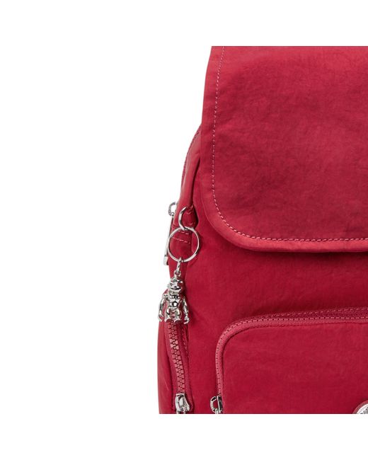Kipling Backpack City Zip S Wine Small in Red | Lyst UK