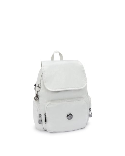 Kipling Backpack City Zip S Night Small in White | Lyst UK