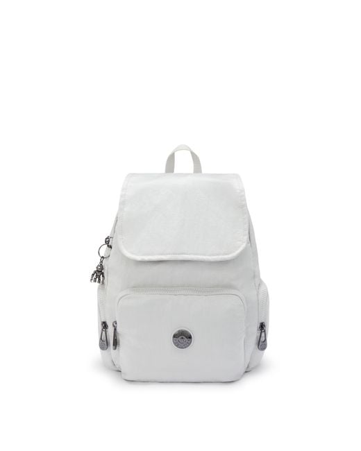 Kipling Backpack City Zip S Night Small in White | Lyst UK