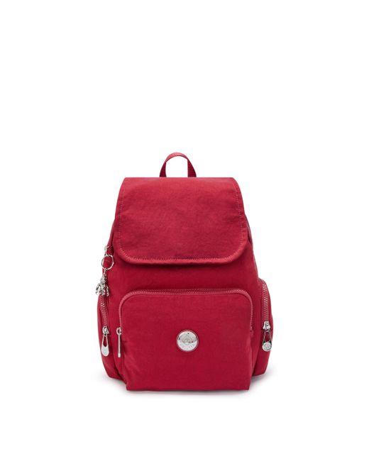 Kipling Backpack City Zip S Wine Small in Red | Lyst UK
