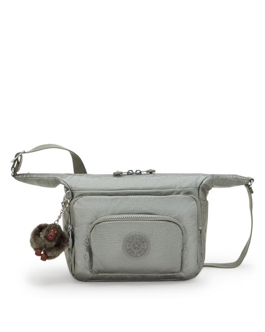 Kipling Crossbody Bag Erica S Moon Grey Metallic Small in Grey | Lyst UK