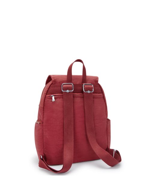 Kipling Backpack City Zip S Wine Small in Red | Lyst UK