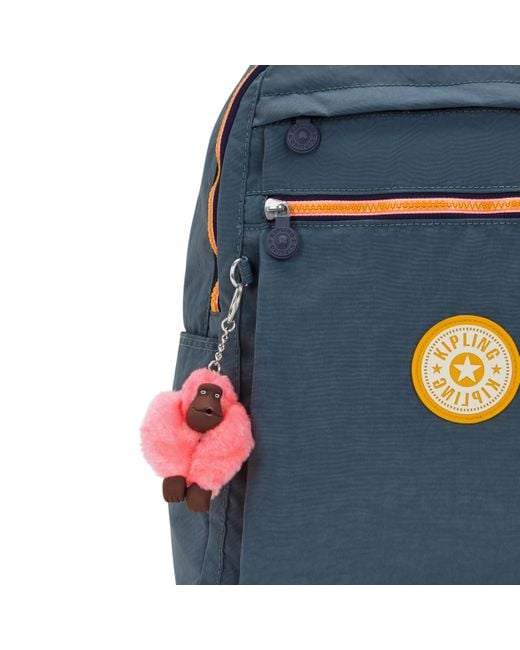 Kipling Backpack Micah Noct Grey Wb Medium in Blue | Lyst UK