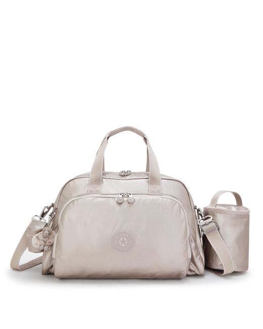 Kipling Baby Bag Camama Metallic Glow Large in Grey | Lyst UK