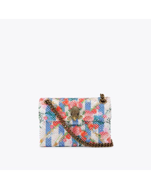 Kurt Geiger Kurt Geiger Mini Bag Blue Mini Kensington in White | Lyst UK