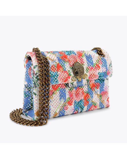 Kurt Geiger Kurt Geiger Mini Bag Blue Mini Kensington in White | Lyst UK