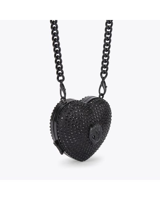 Kurt Geiger Kurt Geiger Mini Bag Synthetic Micro Heart in Black | Lyst UK