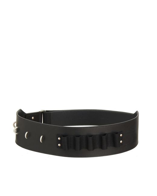 Rick Owens Rigid Belt With Adjustable Cinch Strap And Brass Rivet ...