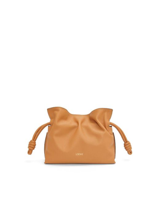 Loewe Mini Flamenco Clutch in Natural | Lyst