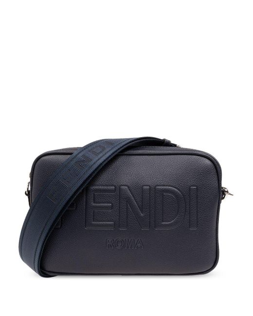 Fendi Urban Essentials Mini Camera Bag in Blue for Men | Lyst