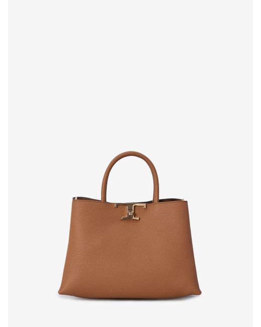 Tod's Elegant Mini Timeless Tote in Brown | Lyst