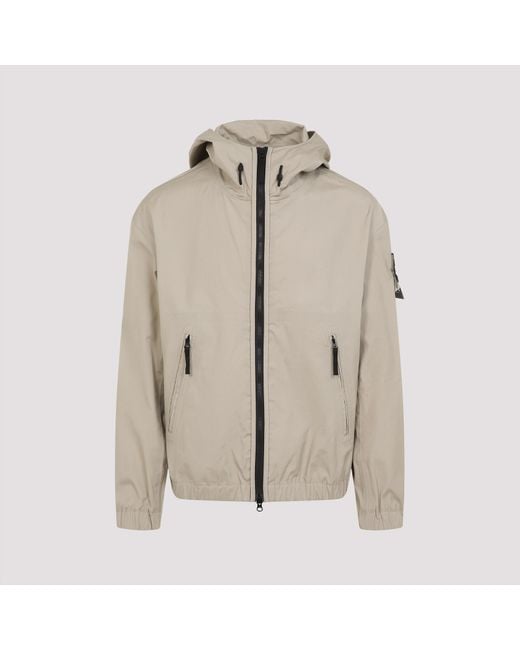 Stone Island Lightweight Spring Summer Jacket in Natural for Men | Lyst